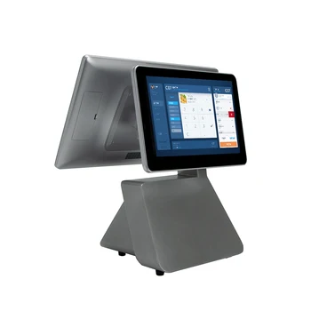 Dual Screen Pos Machine 15.6inch Touchscreen Android Pos System With ...