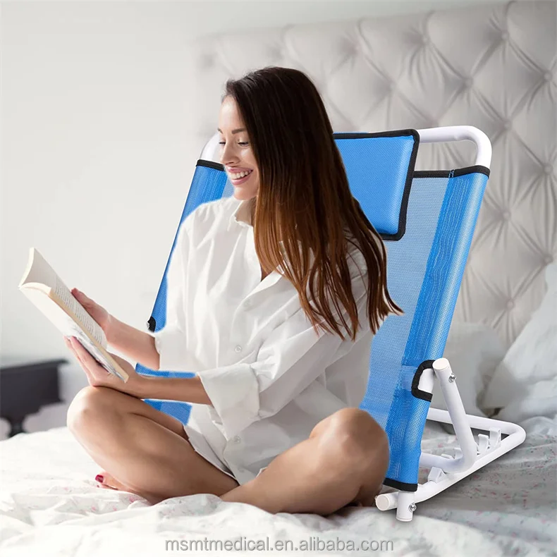 Folding Adjustable Bed Back Rest Reading Pillow for Bed Adult Back Pillow for Sitting in Bed for ...