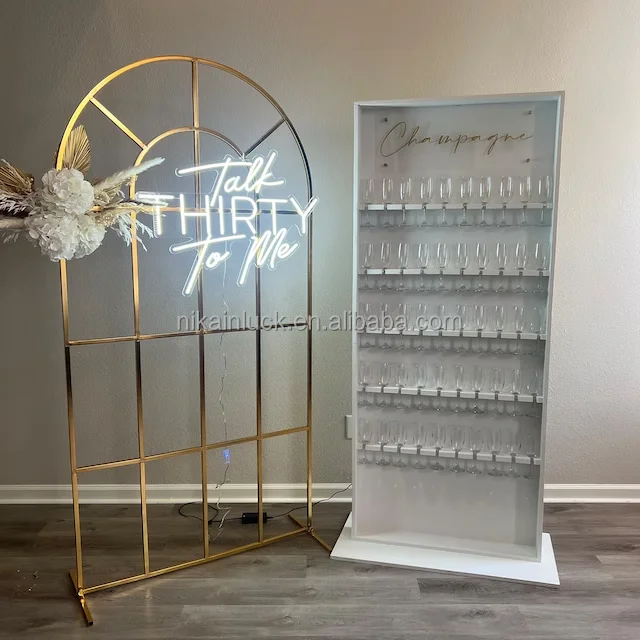 Grand Wedding Backdrop Frame Stainless Steel Metal 3 Pieces Arch Stands ...