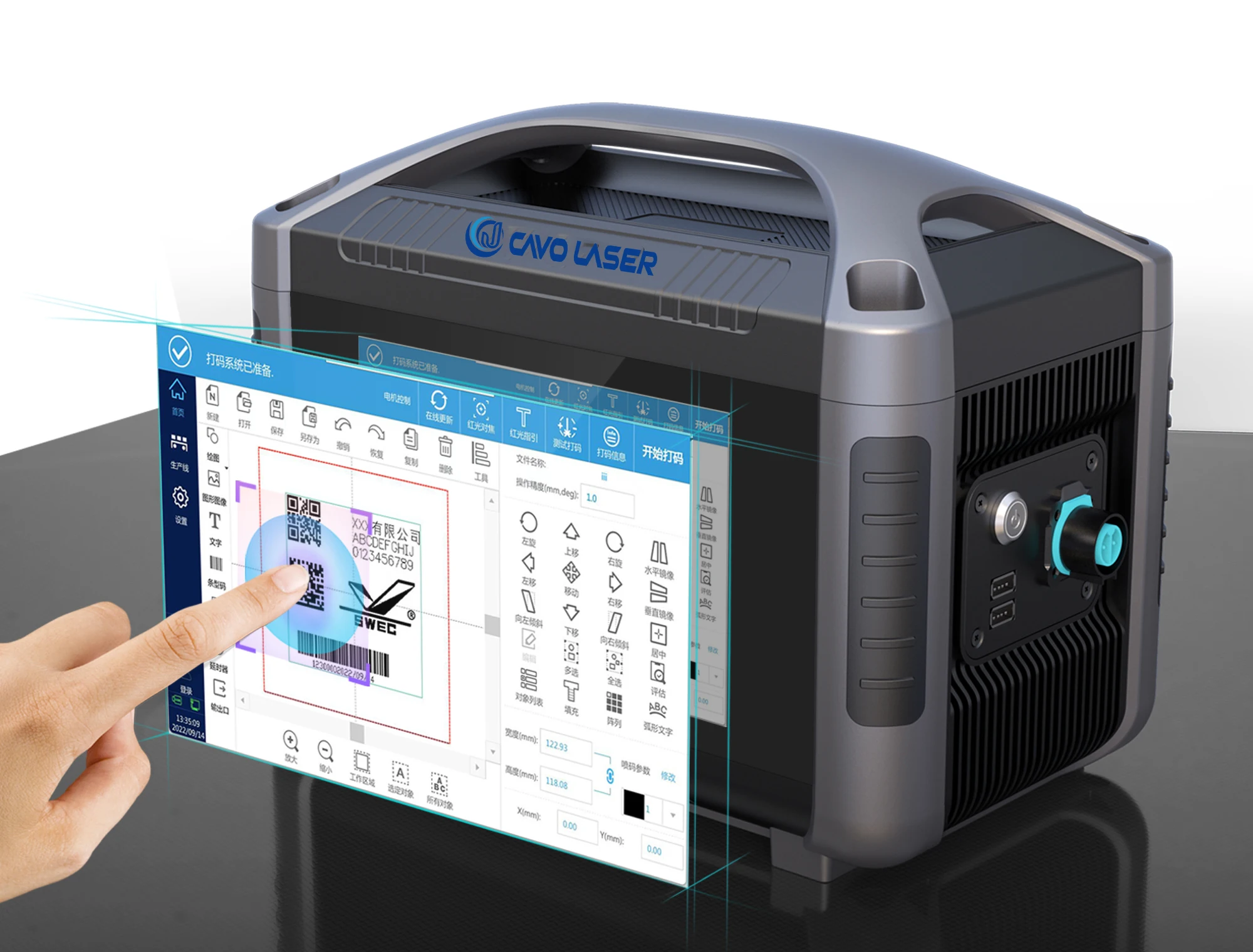 Mini Portable Fiber Laser Engraving Machine 20w 30w 50w Handheld Laser ...