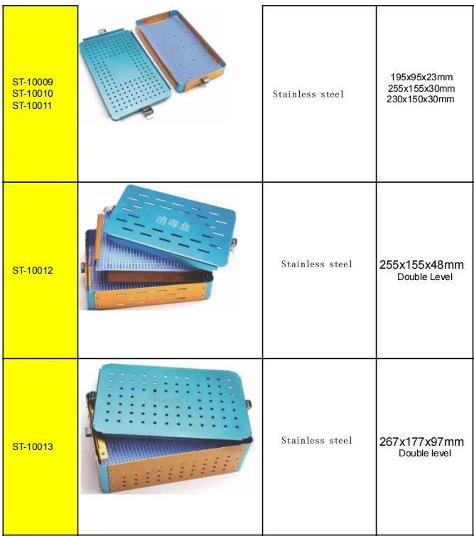 Autoclave Sterilization Container - Tray for Surgical Instruments