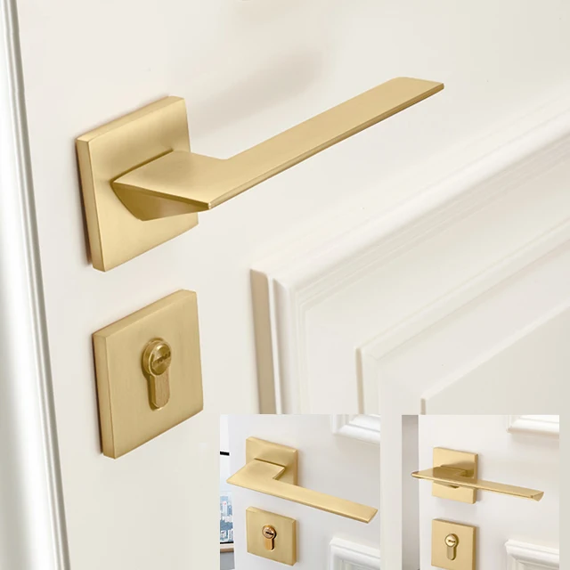 Sturdy Gold Heavy-duty Commercial Door Lever Lock At Wholesale Pricing ...