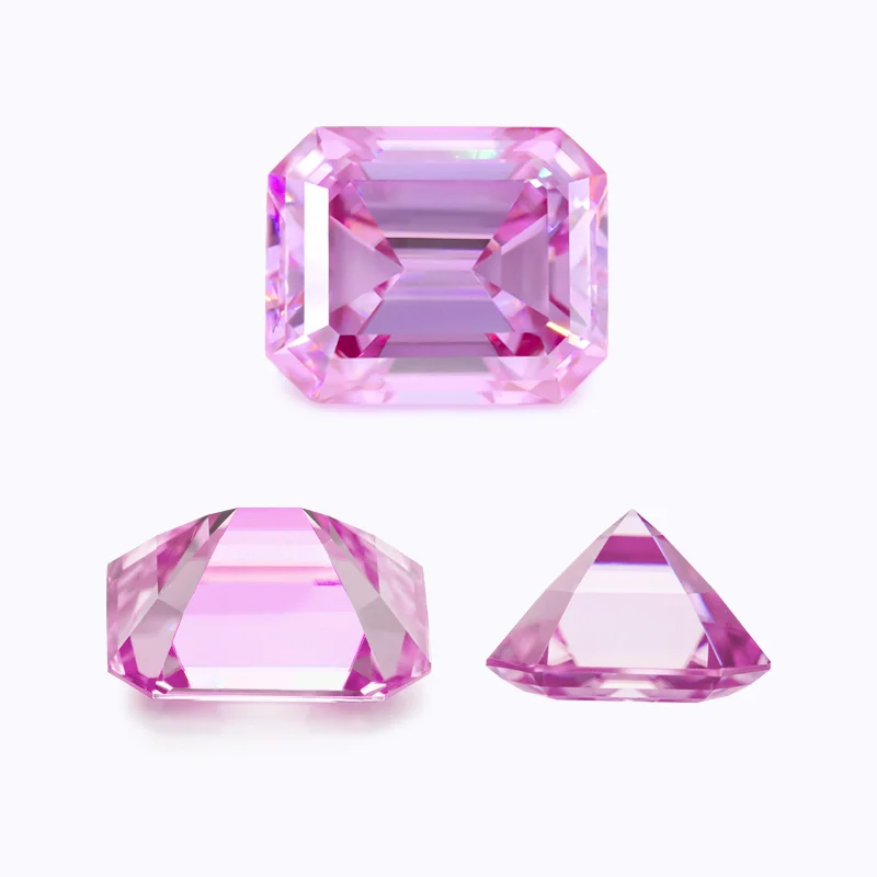 Aaa Gems Colored Pink Radiant Cut Loose Lab Created Fancy Fink Cvd ...