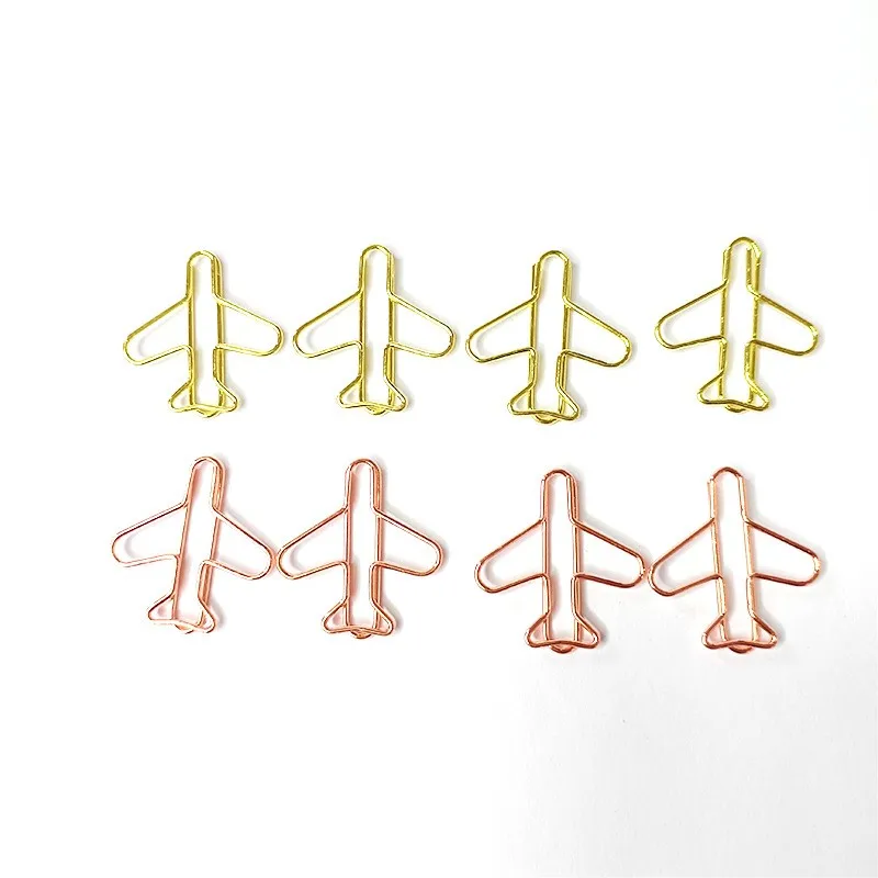 50 Piece Airplane Shape Paper Clips - Fun Office Supplies