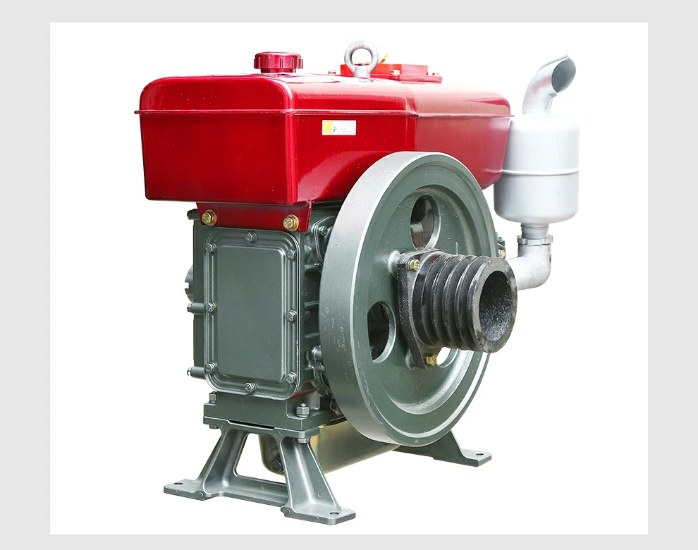 18 HP Hand-operated Single-cylinder Water-cooled Agricultural diesel ...