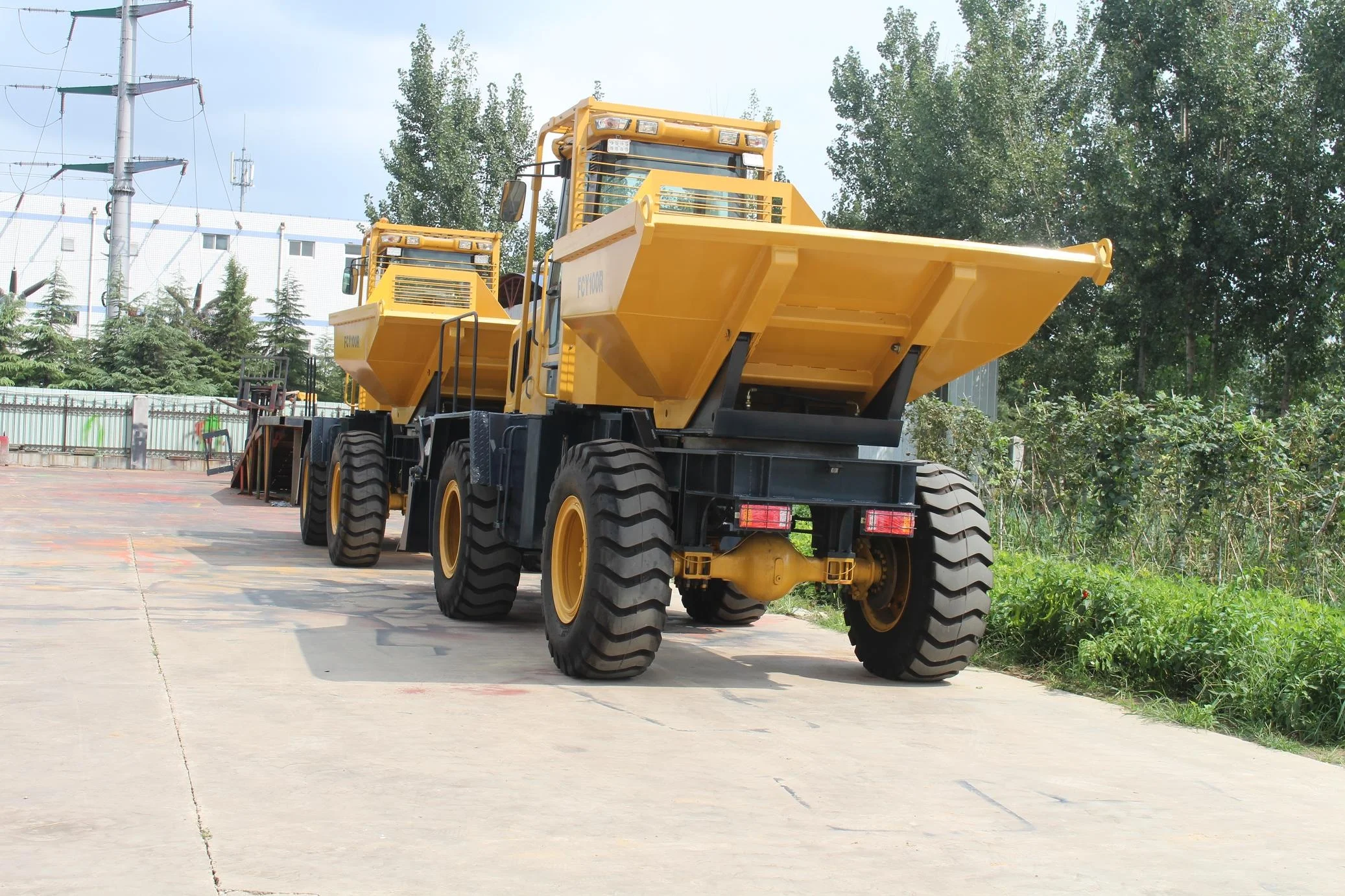 Chinese Fcy100 Diesel 4x4 Wheel Driven Site Dumper Truck Dumpers - Buy ...