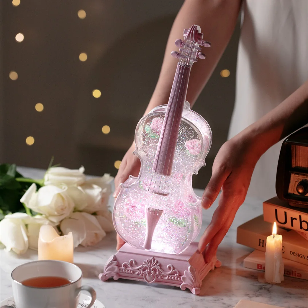 Violin Bluetooth Snow Music Box - Perfect Gift for Best Friend's ...