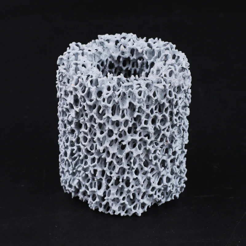 Alumina Ceramic Fiber Column Ceramic Foam Filter Porous Ceramic Foam ...