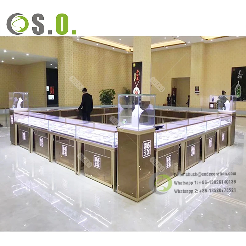 Model New Ship Fully Assembled Versatile Showroom Display Case Square ...
