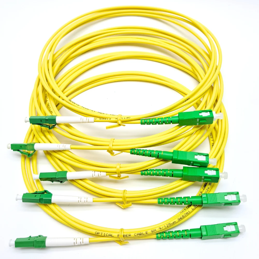 Sc/apc-lc/apc Singlemode Simplex Fiber Optical Patch Cord 1m 2m~30mm Customize 2.0/3.0mm Pvc ...