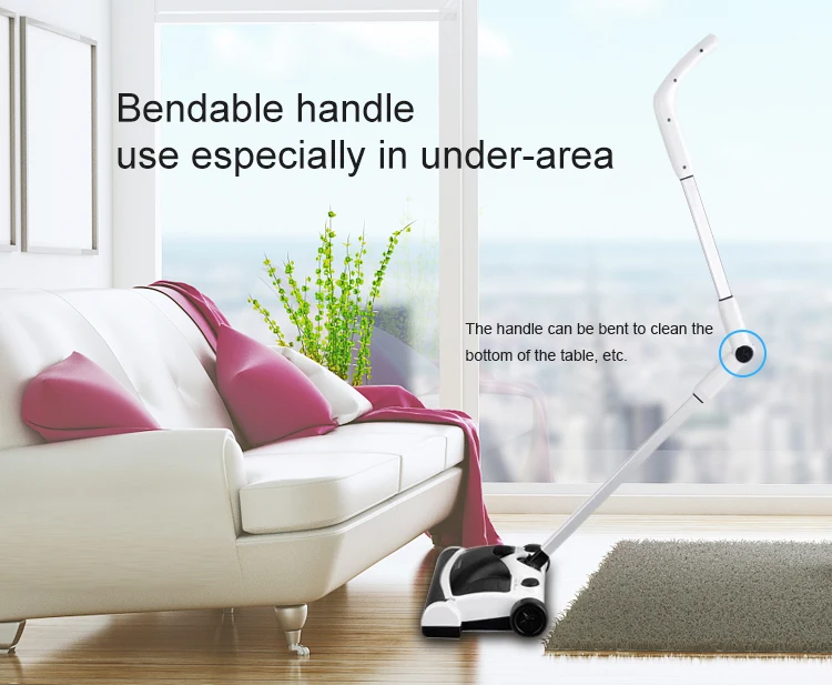 Electric Broom Easy Home Rechargeable Cordless Sweeper