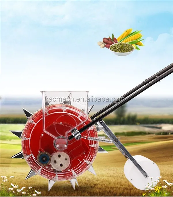 High Efficiency 2 Row Corn Seeder - Manual Maize Bean Seeding Machine