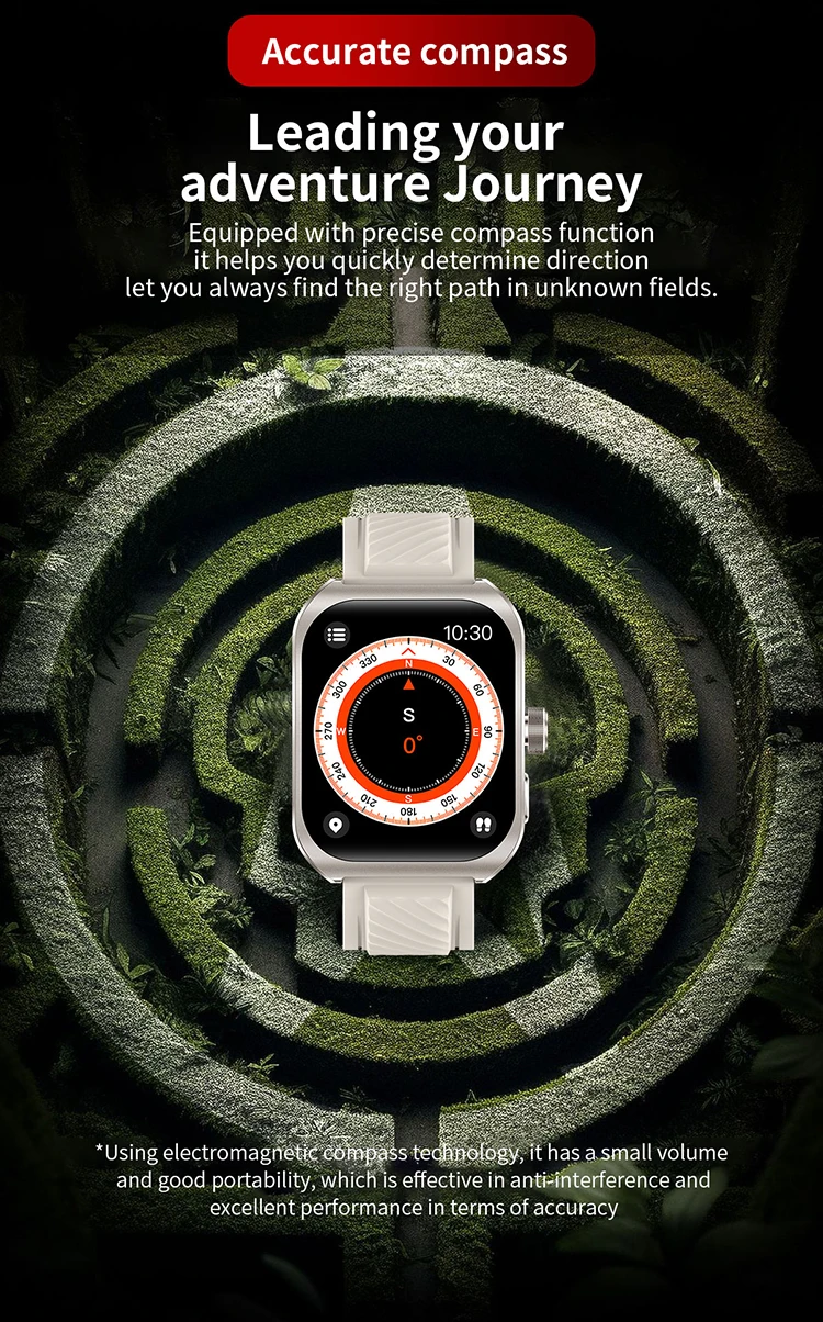 2023 New Smart Watch Z88 Pro With 2 Straps Compass Nfc Ip68 Waterproof ...