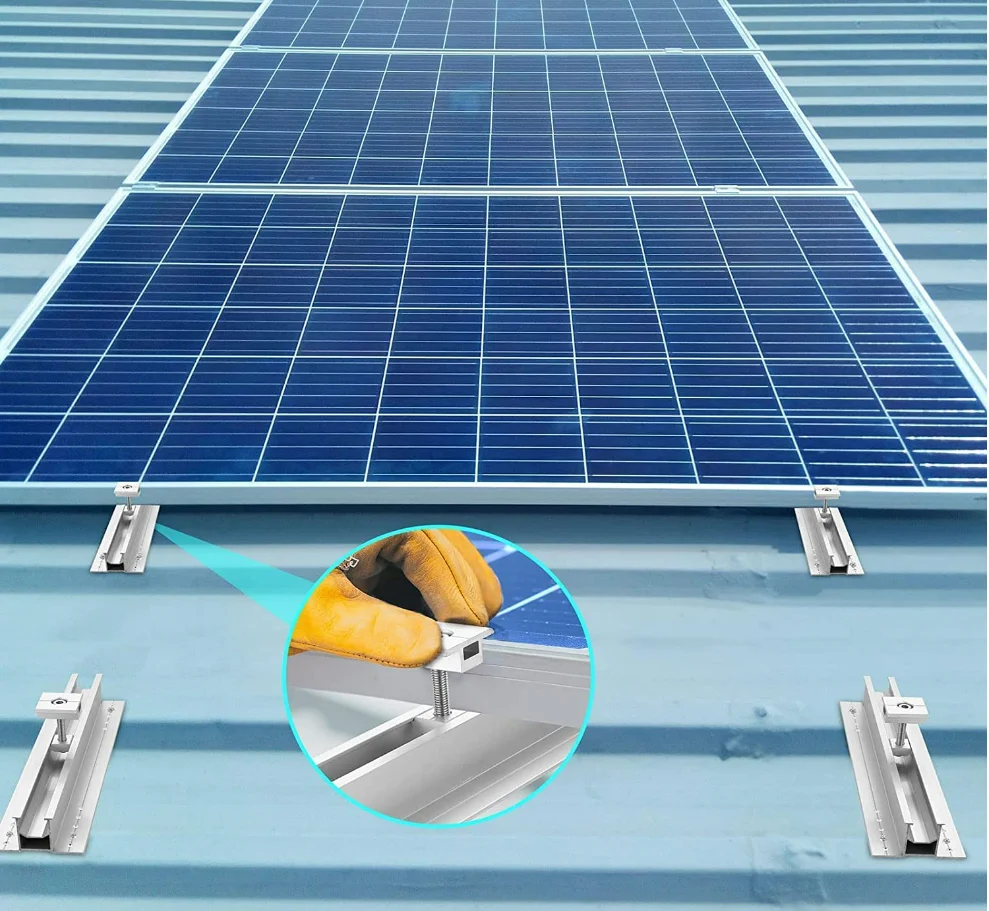 Roof Mounting Pv Structural Solar Panel Rails For Solar Panel Mounting ...