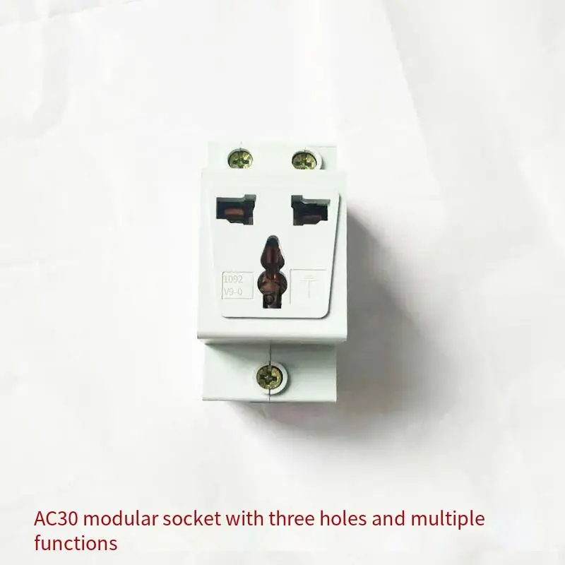 Wholesale Din Rail Ac30 3-hole Multifunctional Socket Power Socket 10a/16a Flame Retardant - Buy ...