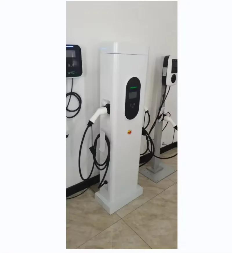 Tary Double Gun Floor-mounted Ac Ev Charging Station Gbt Type 1 Type 2 16a 32a 14kw 22kw 44kw ...
