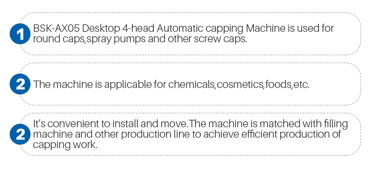 BSK-AX05 Desktop Automatic Plastic Bottle Capping Machine Matching ...