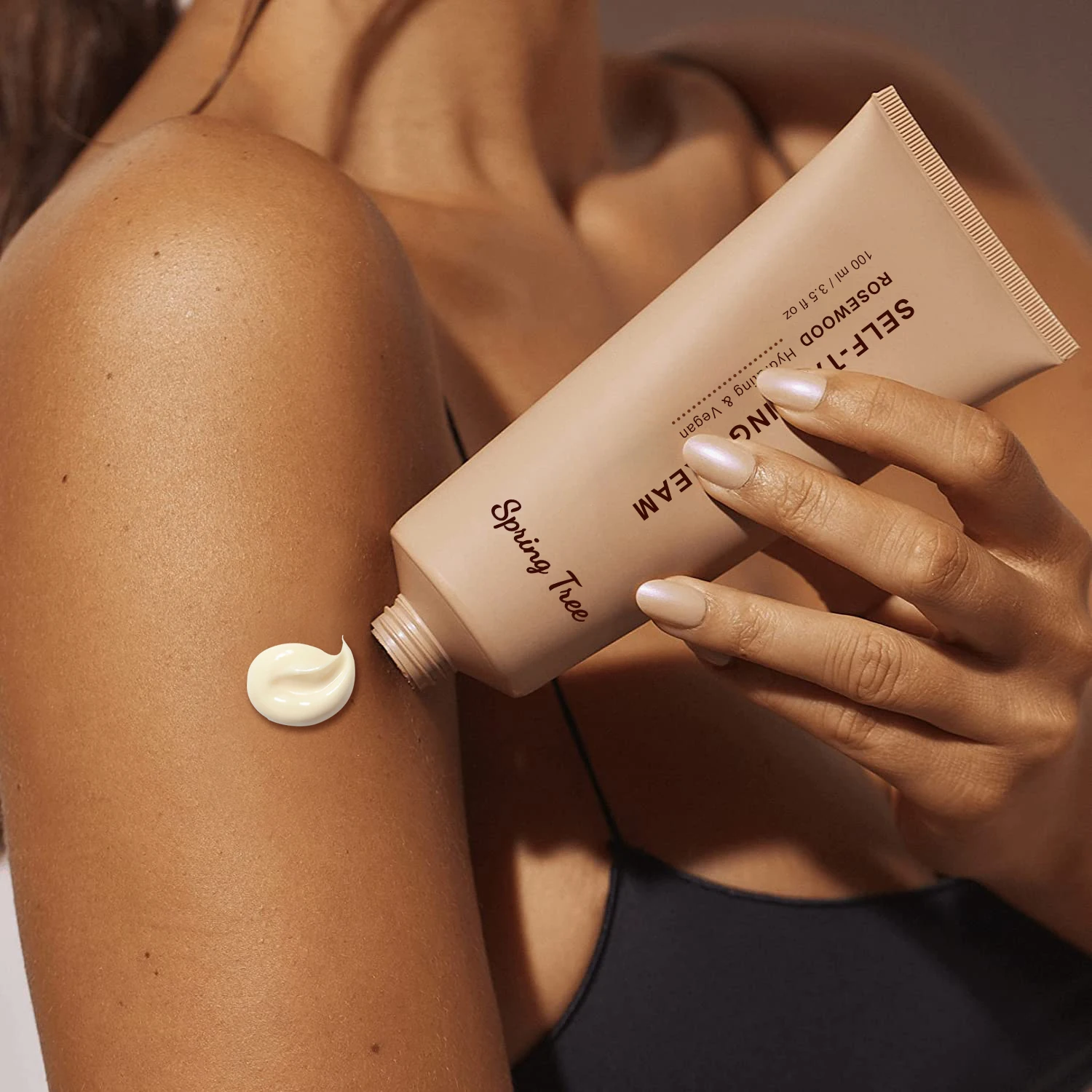 Private Label Vegan Hydrating Self Tanning Oil Cream Lotion Fake Tan ...