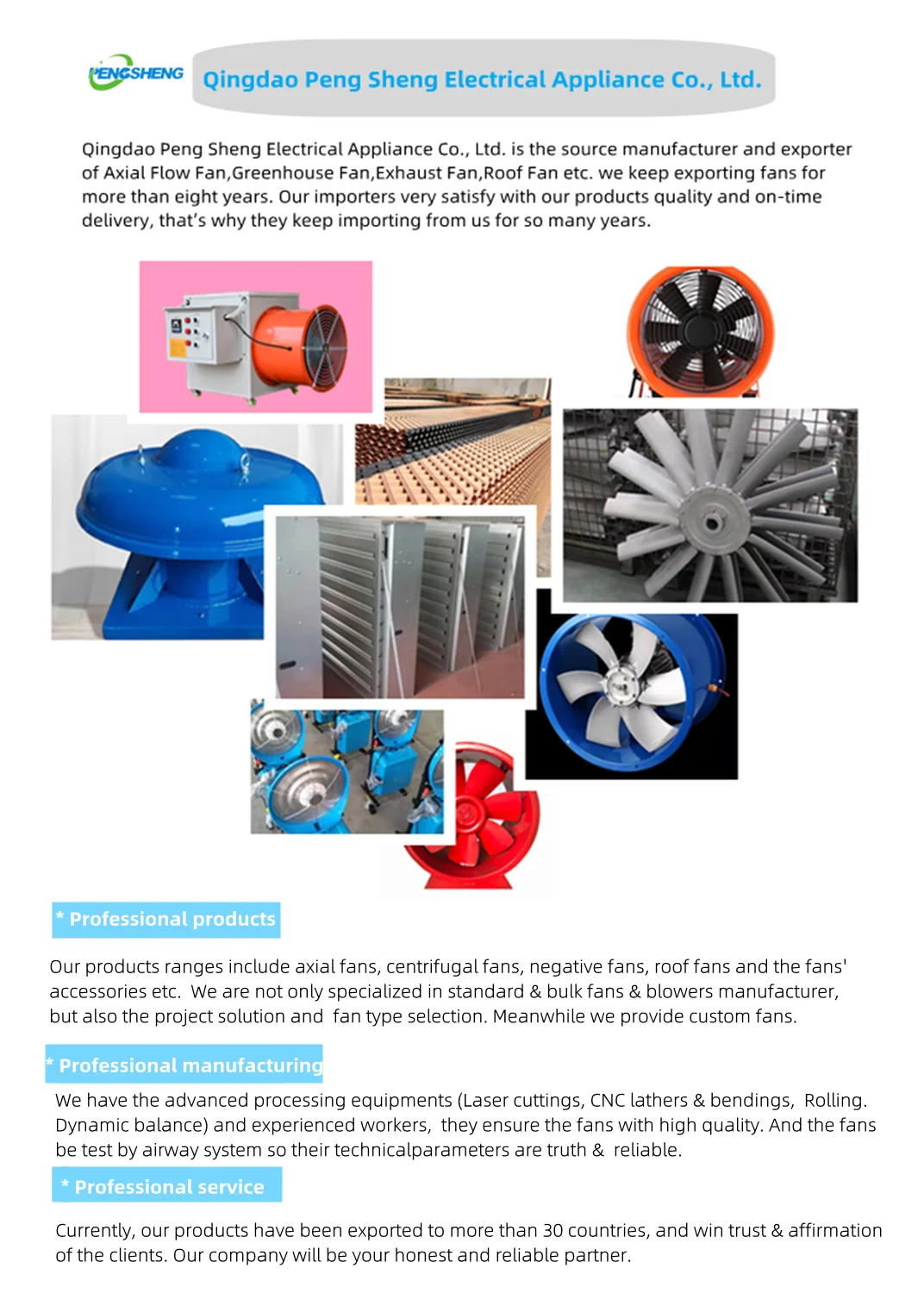 Variable Frequency G132A Cooling Fan - Stainless Steel Exhaust Fan for ...