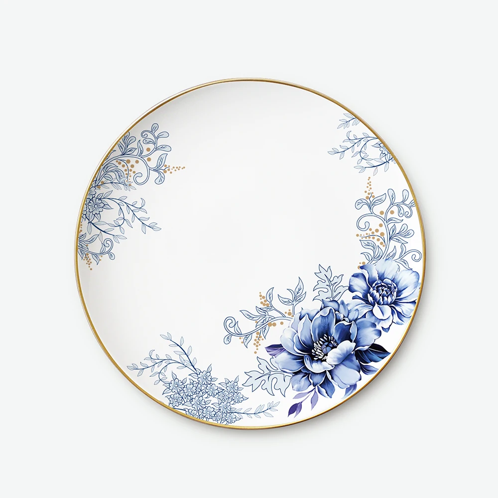 9 Inch Stock Handmade Restaurant Plates Ceramic Porcelain Dinner Bone ...