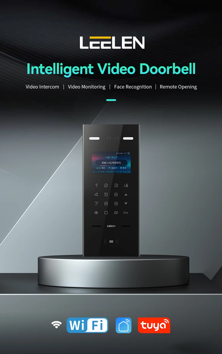 LEELEN Sistema De Intercomunicacion 2MP Infrared Camera Apartment ...