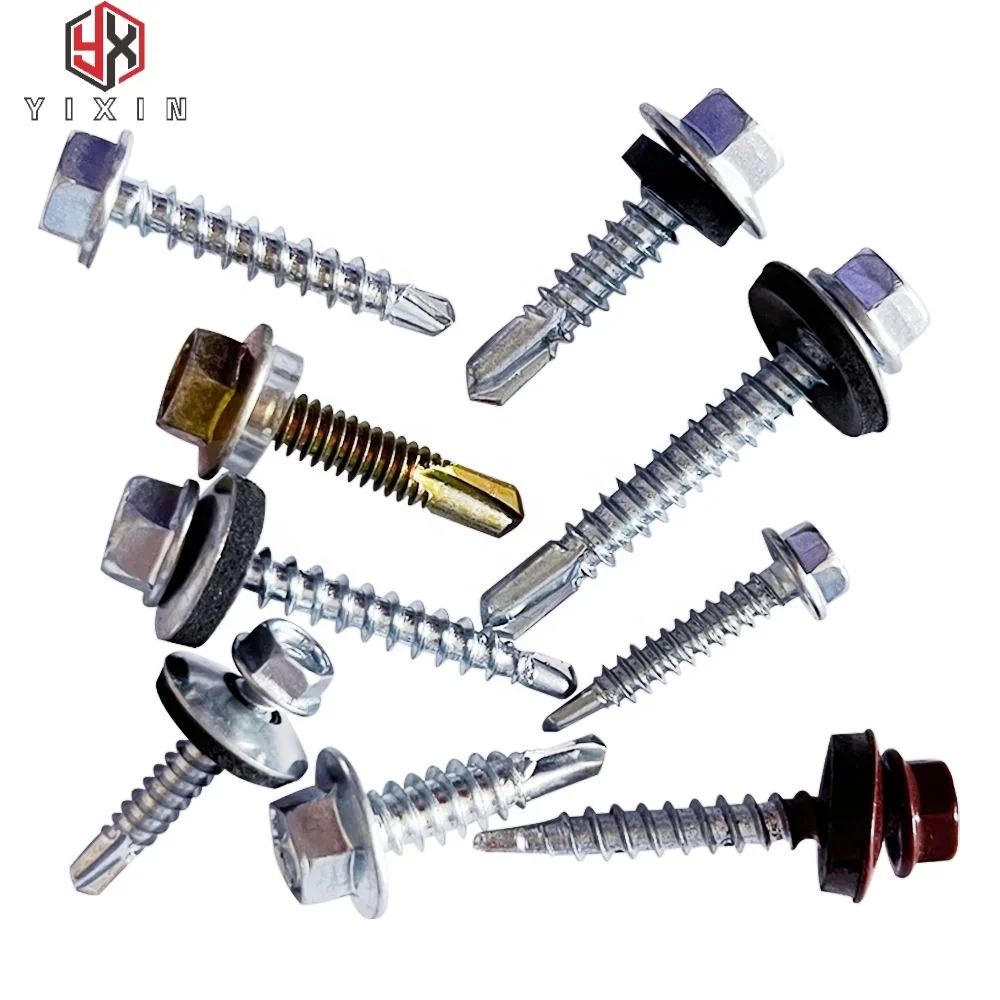 Hex Head Screw Self Drilling With Washer - Buy Flange Head Self ...