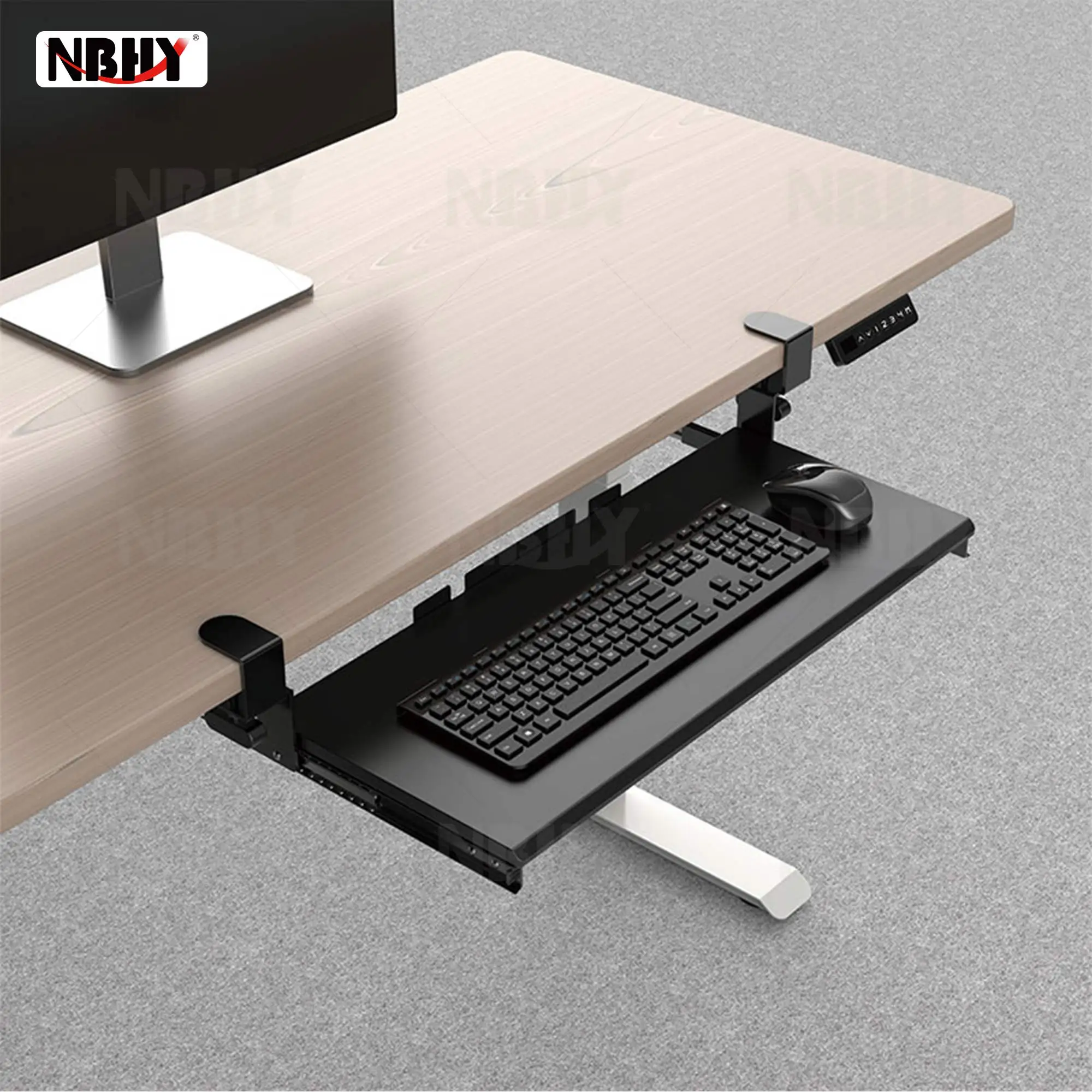 Ergo Product Detachable under Desk Sliding Keyboard Tray