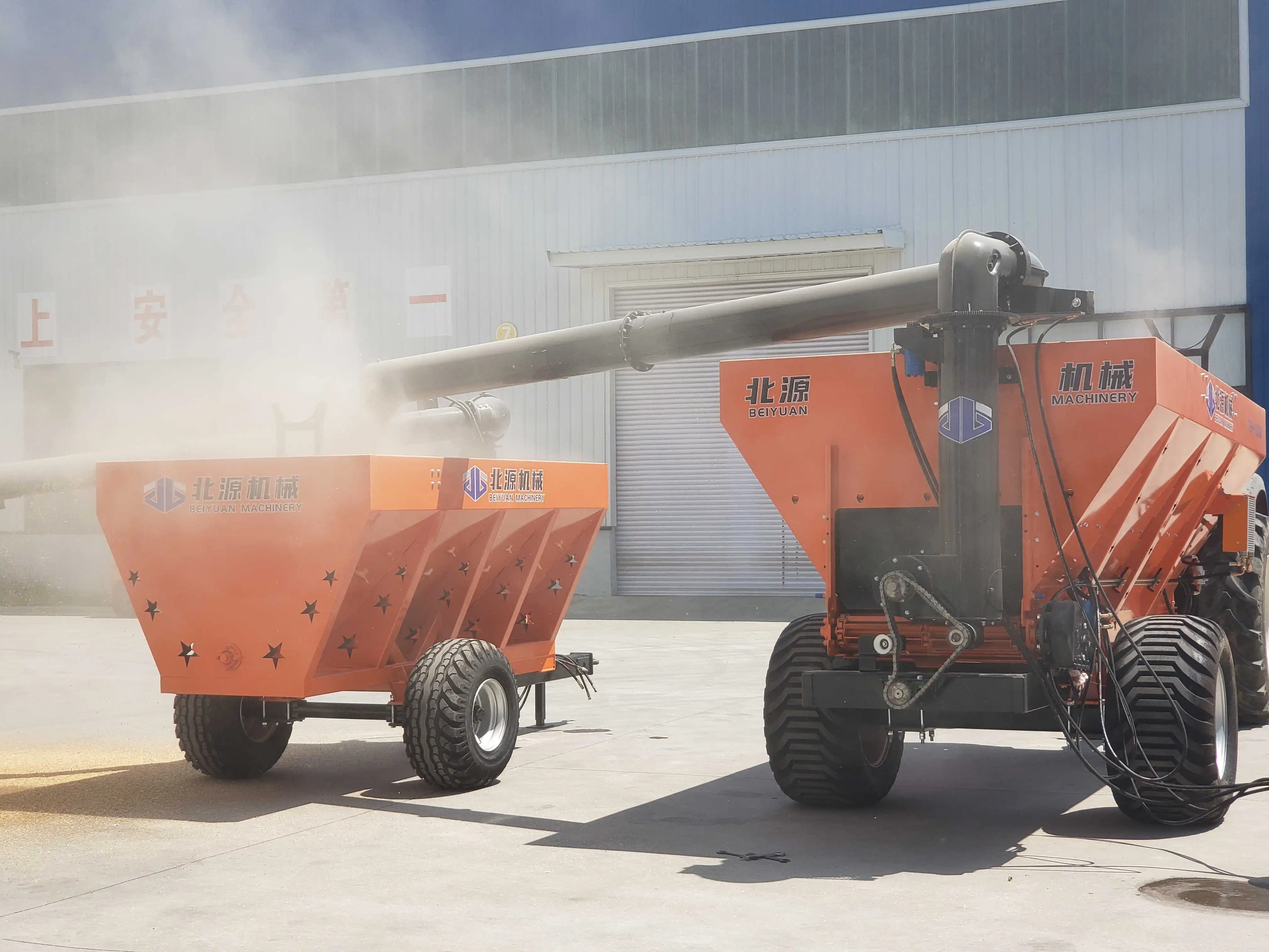 Rotary Auger Grain Chaser for Grain Carriage and Transporting Tractor ...