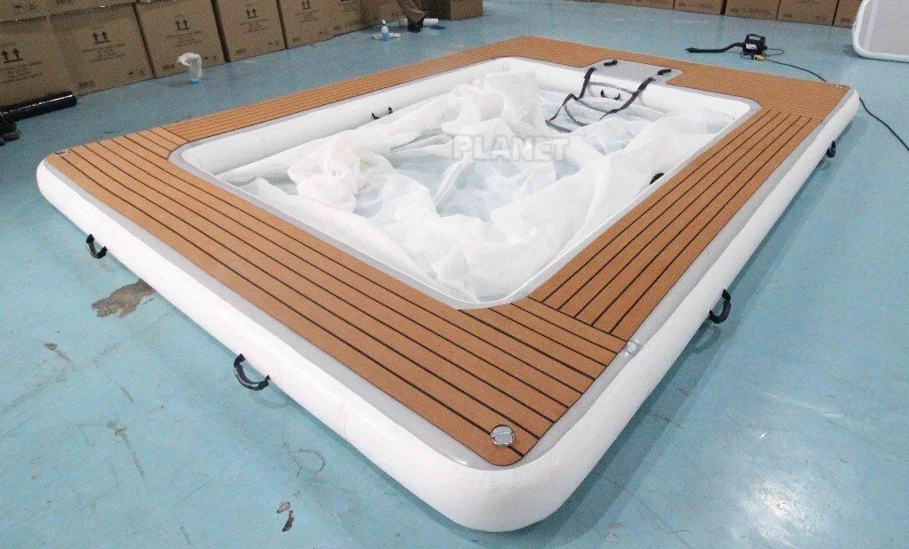 Floating Ocean DWF Wooden EVA Floating Inflatable Swimming Jellyfish ...