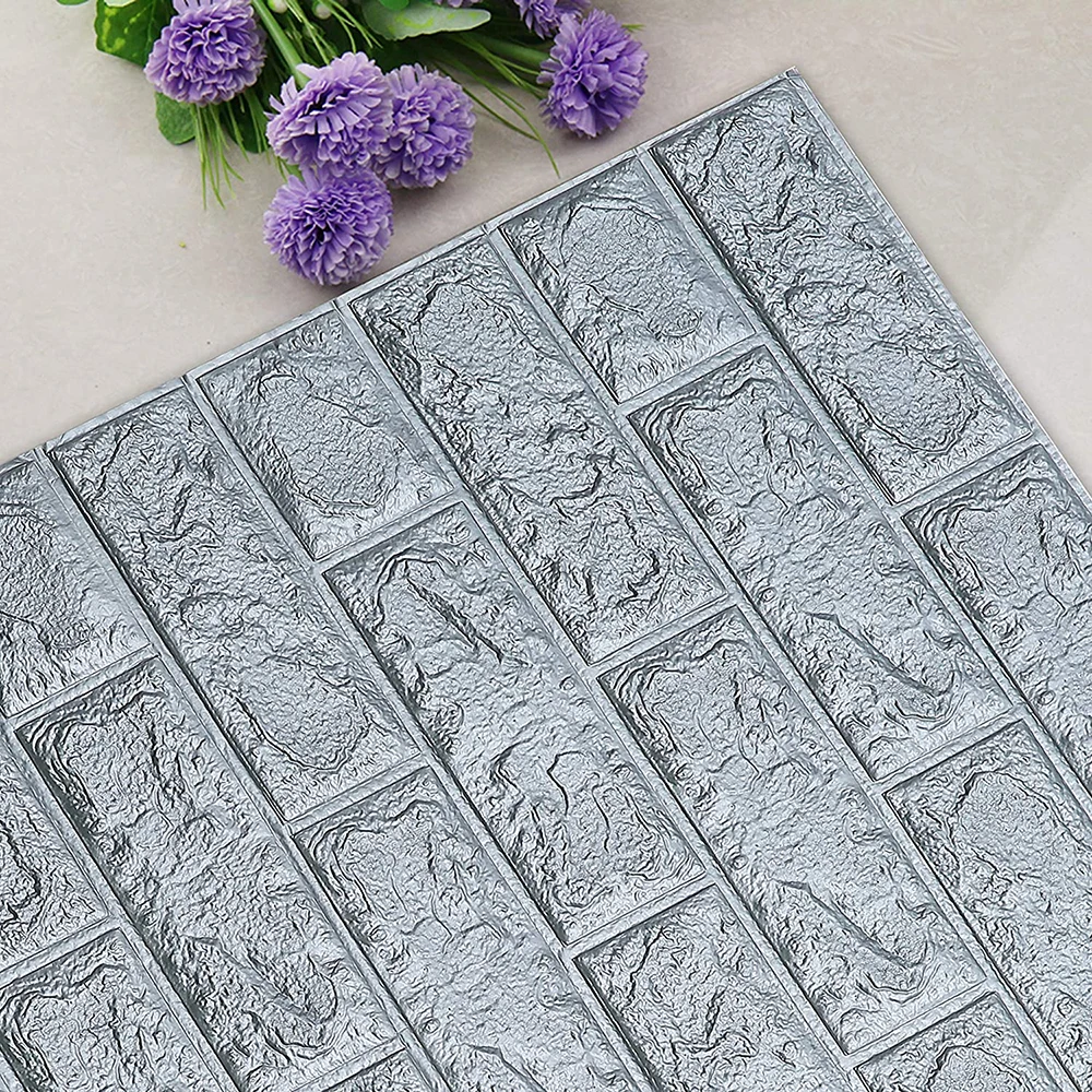 3d Self-adhesive Brick Wall Stickers Diy Stone Pattern Home Decoration ...