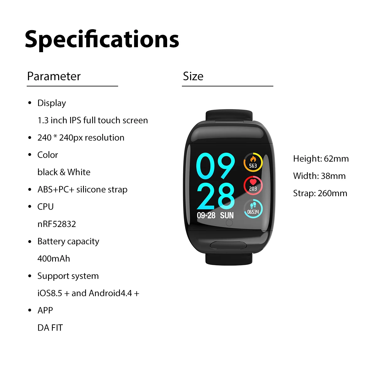 Newest Smart Watch 2 In 1 G36 Sports Smart Watch Version 5.0 Wireless ...