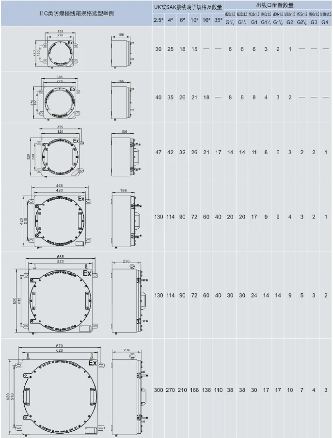 Hot Sell Zone 1 Zone 2 Explosion-Proof Terminal Box ACCEL