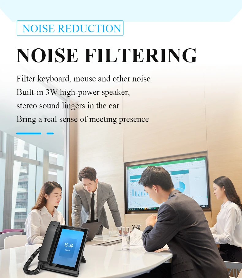 Android Smart SIP Desktop Phone with Voip for Bluetooth & Wifi