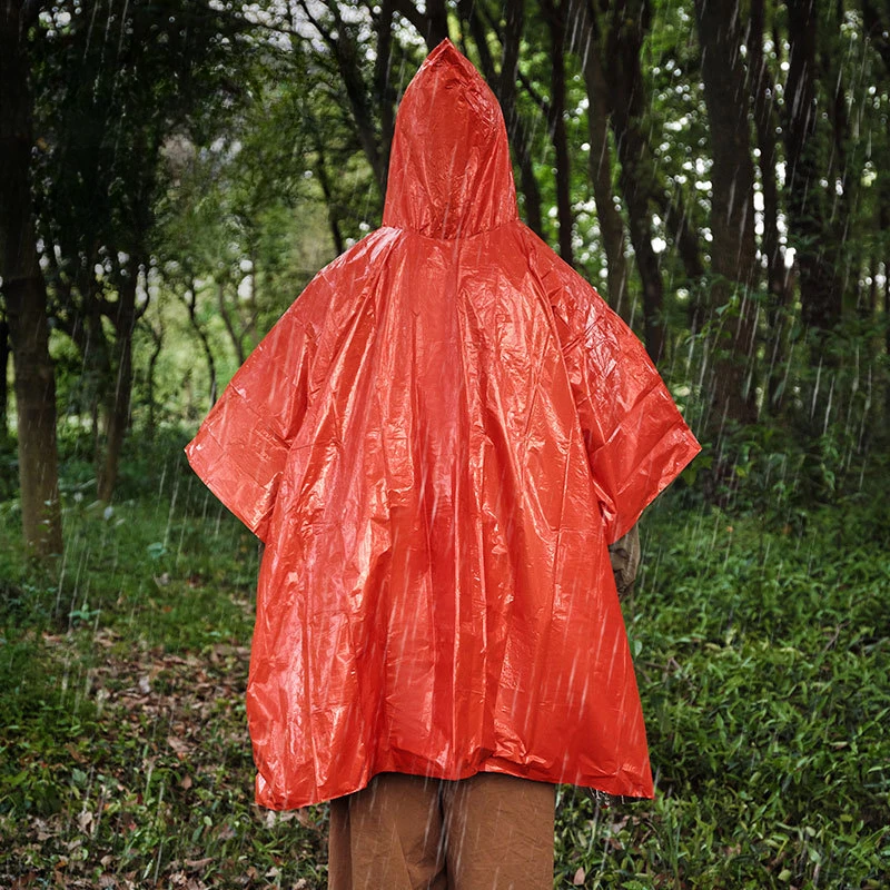 Outdoor Raincoat Camping Emergency Cold Protection Insulation Outdoor ...