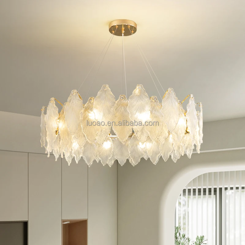 French Modern Glass Designer Vintage Patented Luxury Chandeliers ...