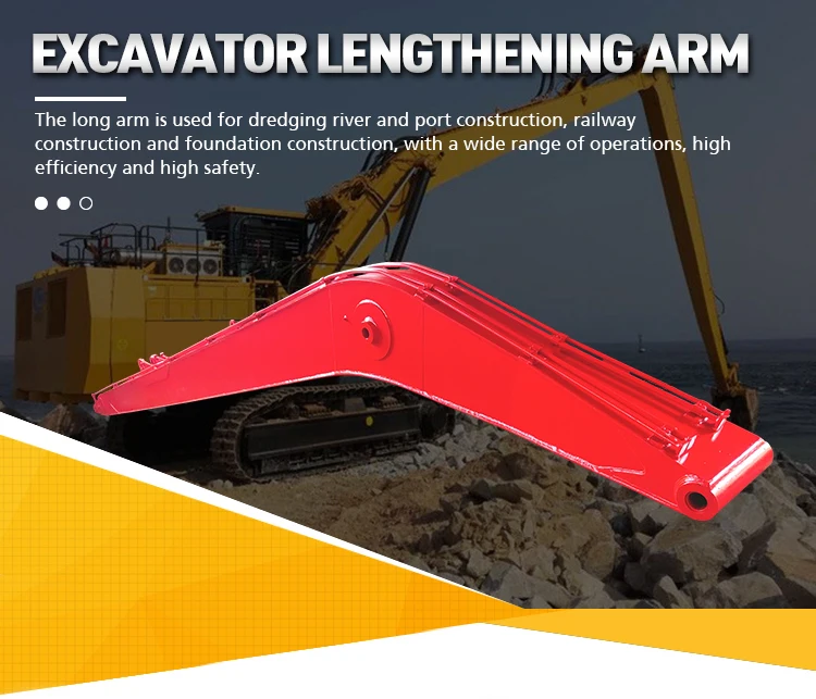 Extension Arm Reach Excavator Long Booms for Crawler Pc200 Cat360 30 ...