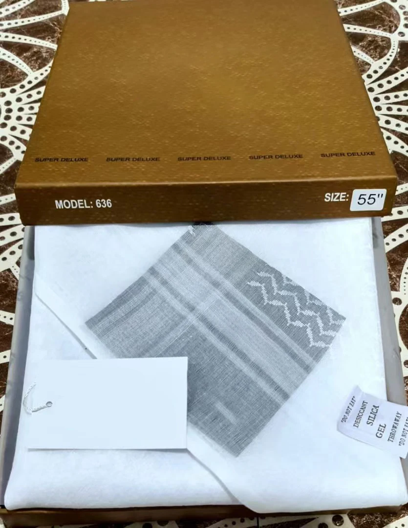 Top Quality 100% Cotton Shenmagh/yashmagh White Tc 100s/2 Saudi Shemagh ...