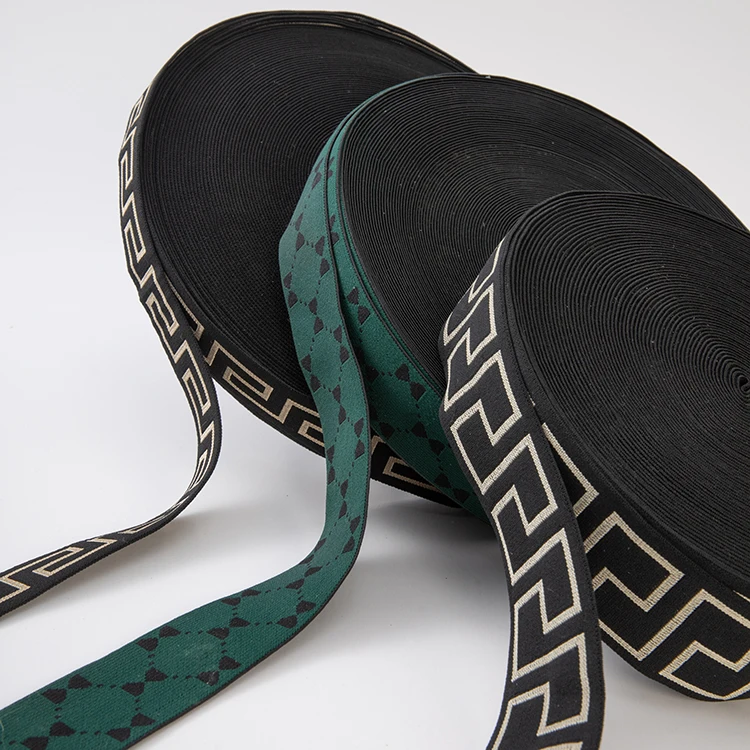 Free Design Webbing Ribbon Custom Jacquard Webbing Elastic Waistband ...