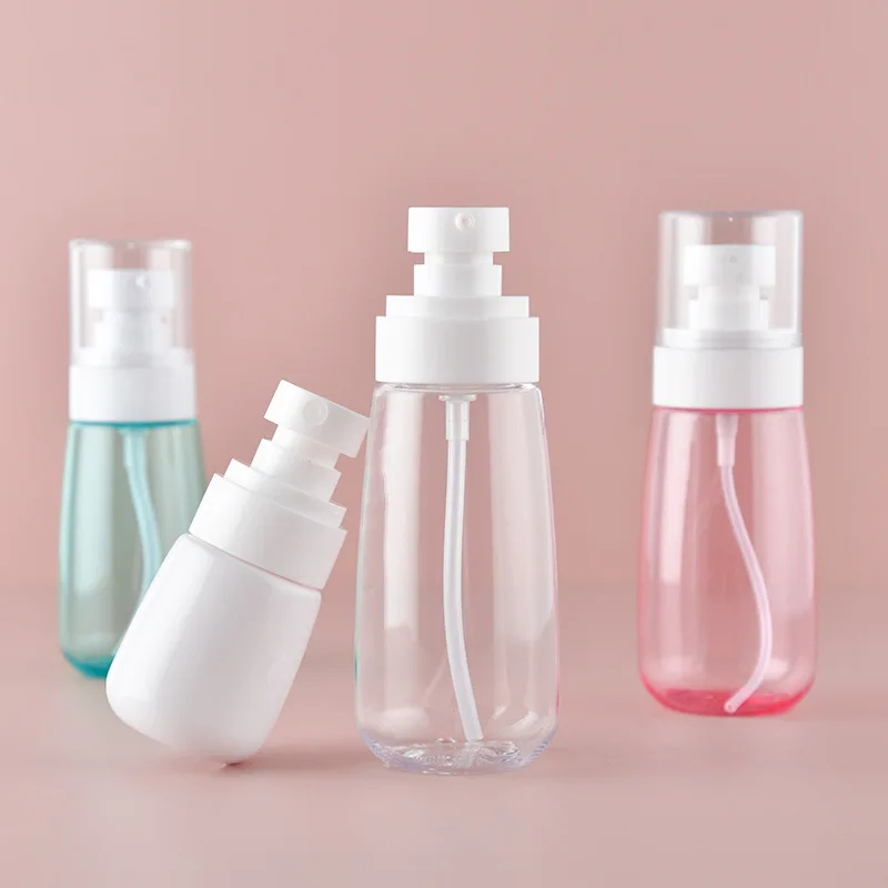 Clear Empty Plastic Spray Bottle Diffuser Fine Mist Mini Travel Bottle ...