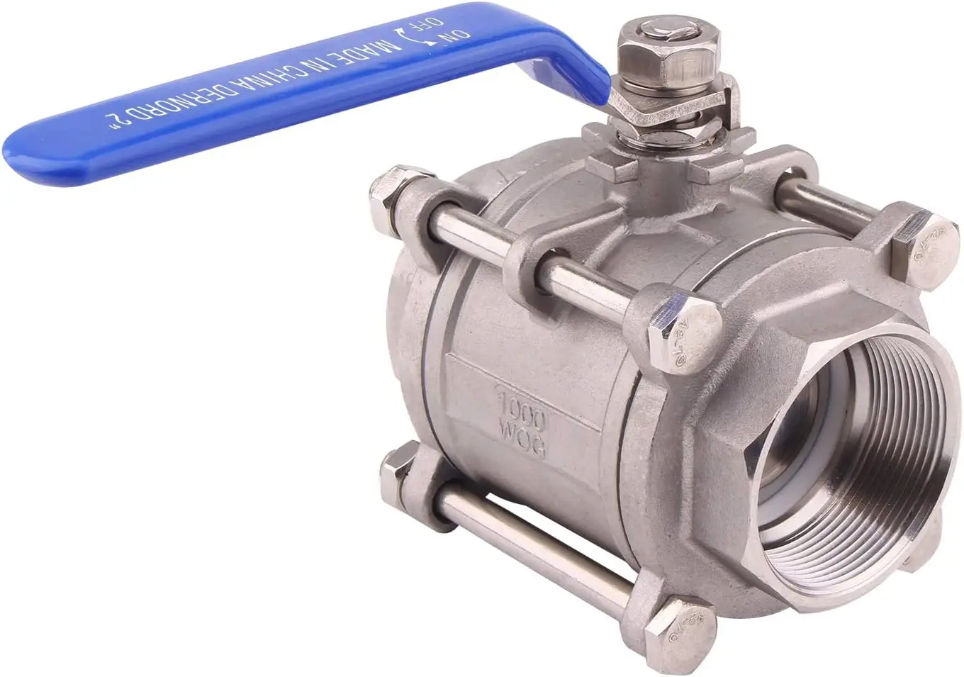 Ball Valve 2 Inch Npt Threaded - Stainless Steel 304 Female 3 Piece ...