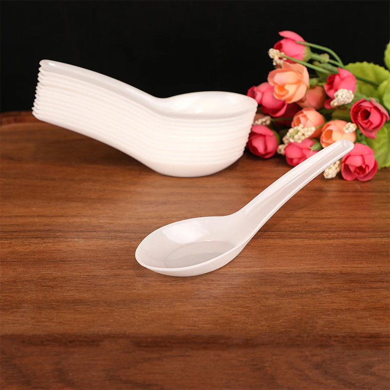 White Plastic Spoon,Prison Spoon Hospital Nursing Tableware Spoon ...