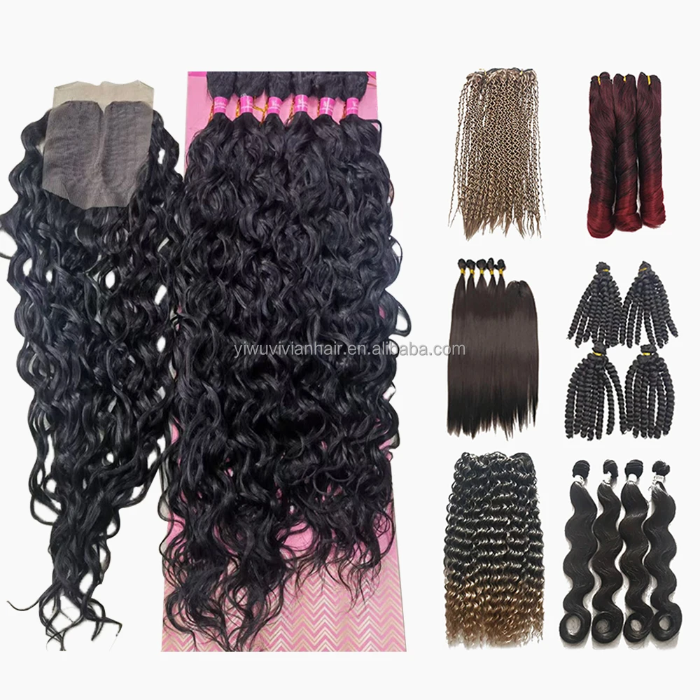 Premium Synthetic Bundles Pack - Heat Resistant Hair Extensions