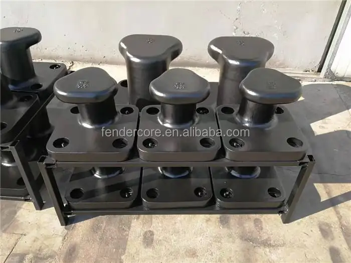 Marine Mooring Bollard 150t Marine Din82607 Double Steel Pipe Bollard ...