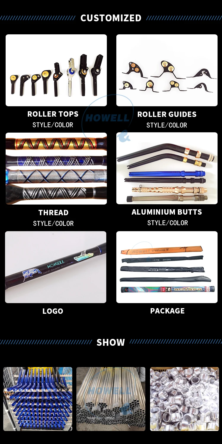 Ferrule Aluminum Trolling Fishing Rod Handle Heavy Duty Component ...