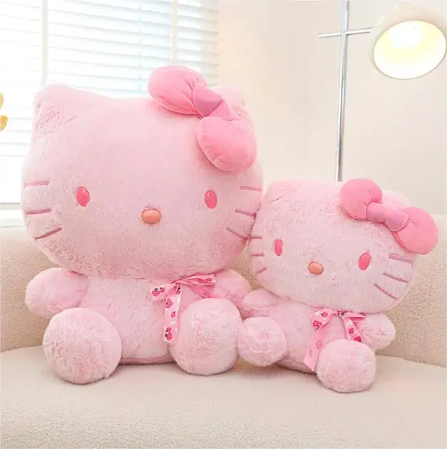 Sanrio Pink Cherry Kitty Doll Plushies Sakura Kt Cat Plush Toy Children ...