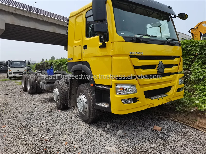 Brand New 371hp Sinotruk Howo Cargo Truck Long Chassis 8x4 Multipurpose ...