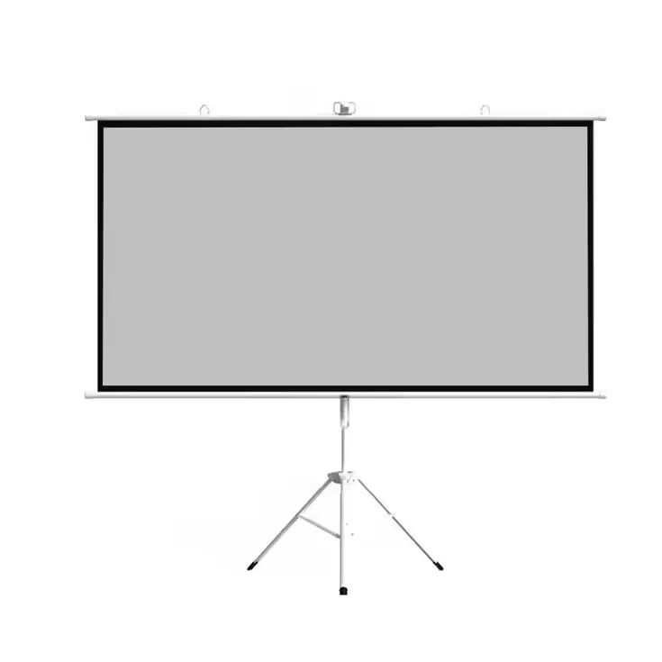 Wall Mount Motorised Ceiling Projector Screen Fabric Retractable Tripod ...