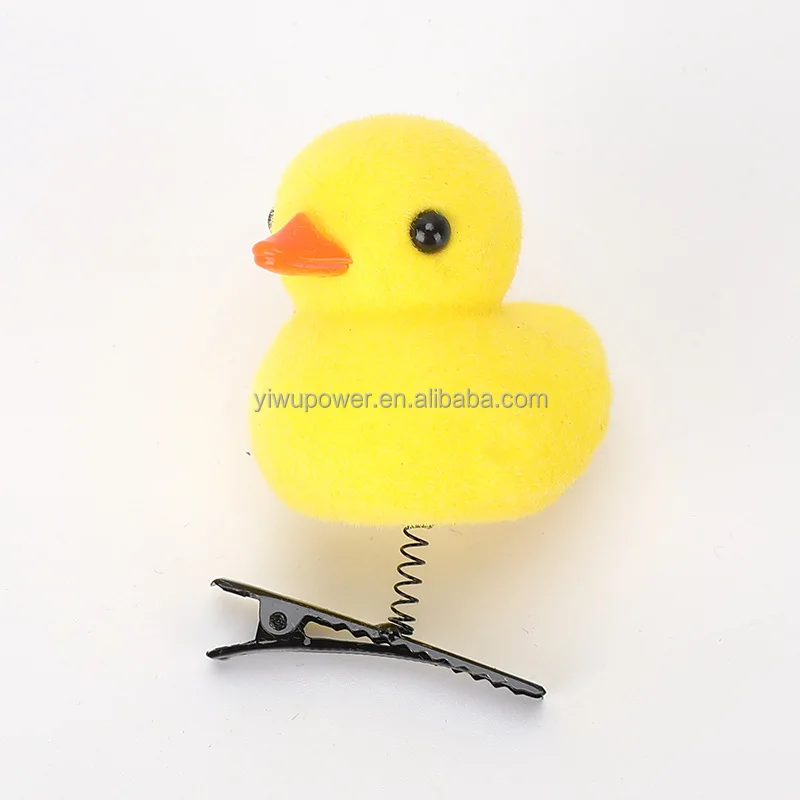 Mini Hair Clips - Funny Children’s 3D Yellow Duck Hairpin