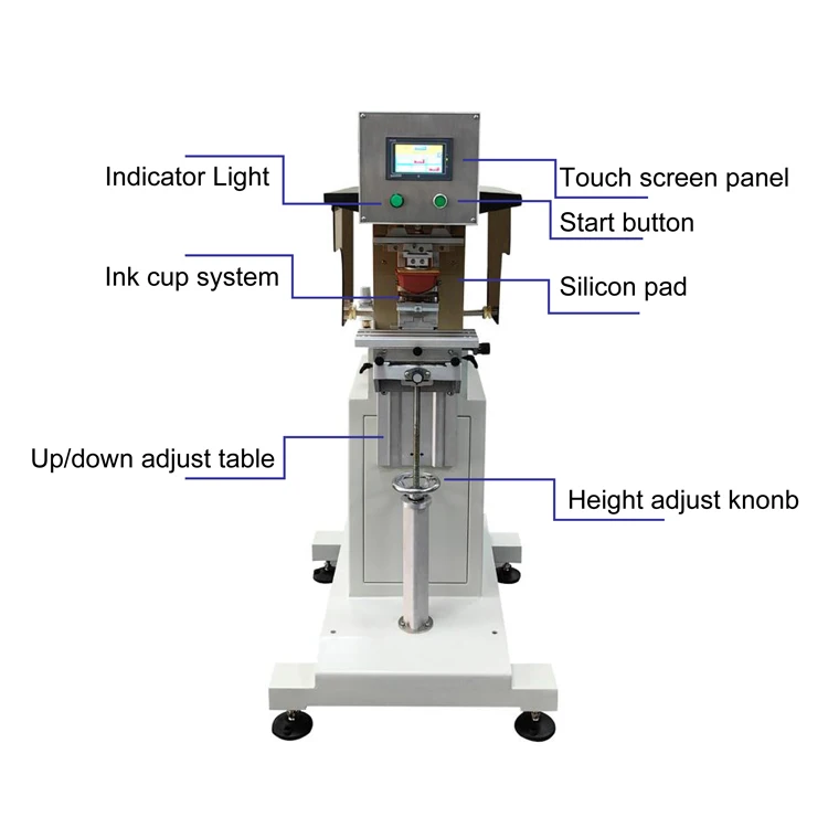 Ink Cup Single Color Tampoprint Pad Printing Machine