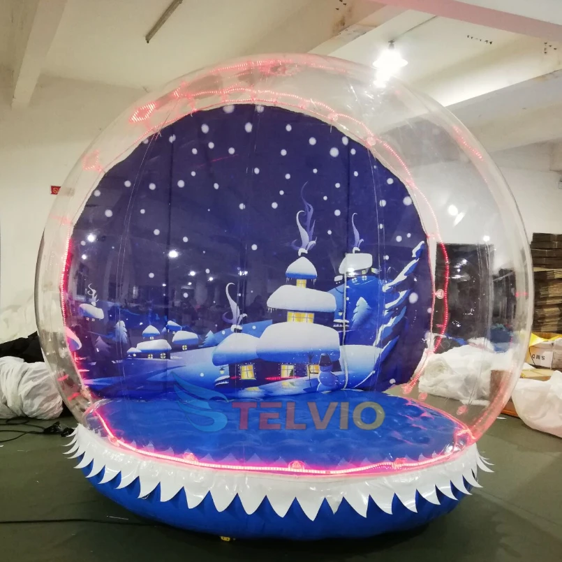 Large Inflatable Snowball Outdoor Christmas Bubble House Christmas Snow ...
